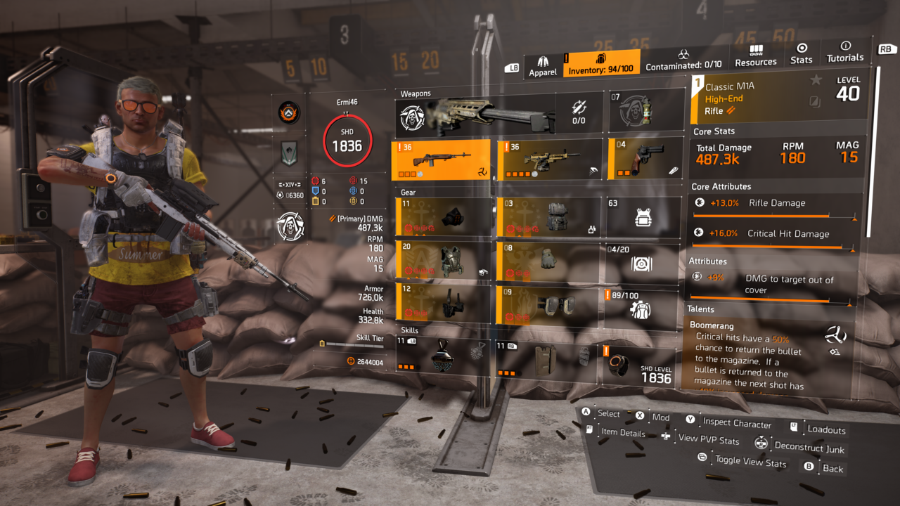 Division 2 Build Library